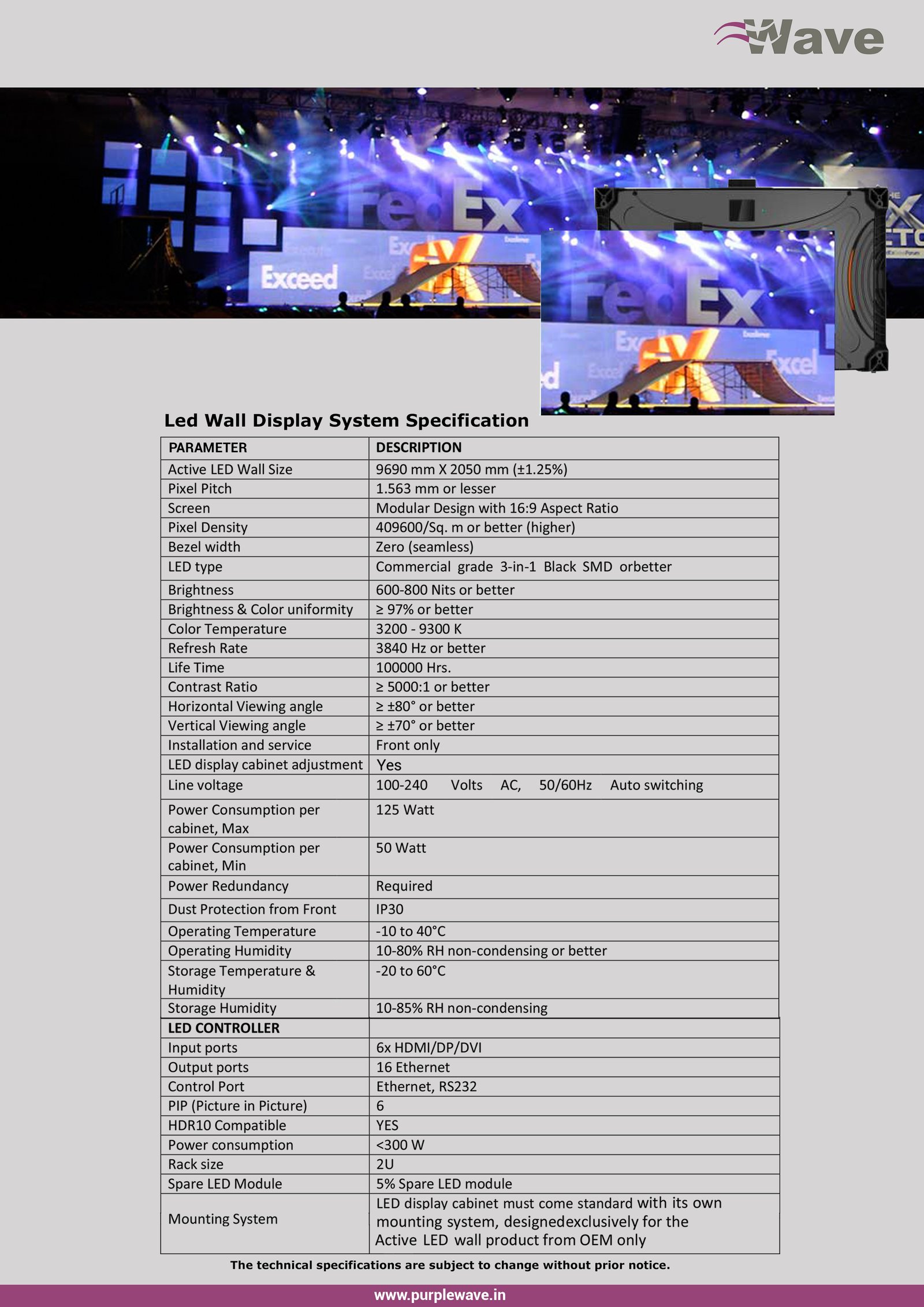 P1.5 Indoor LED Signage | Purplewave Display Solutions